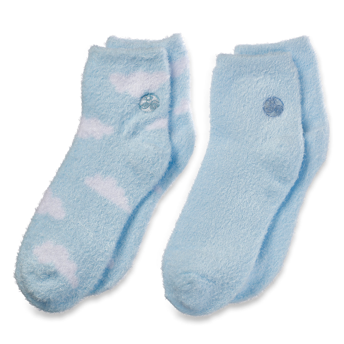 Aloe Socks - 2 Pack - Clouds/Blue – Earth Therapeutics